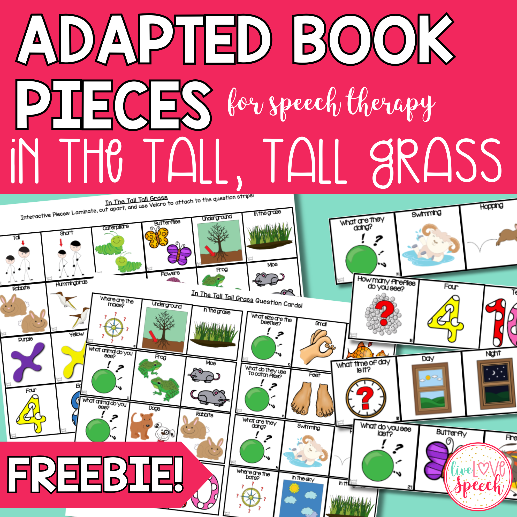 In The Tall, Tall Grass Adapted Piece Book Set {FREEBIE} – Live Love Speech