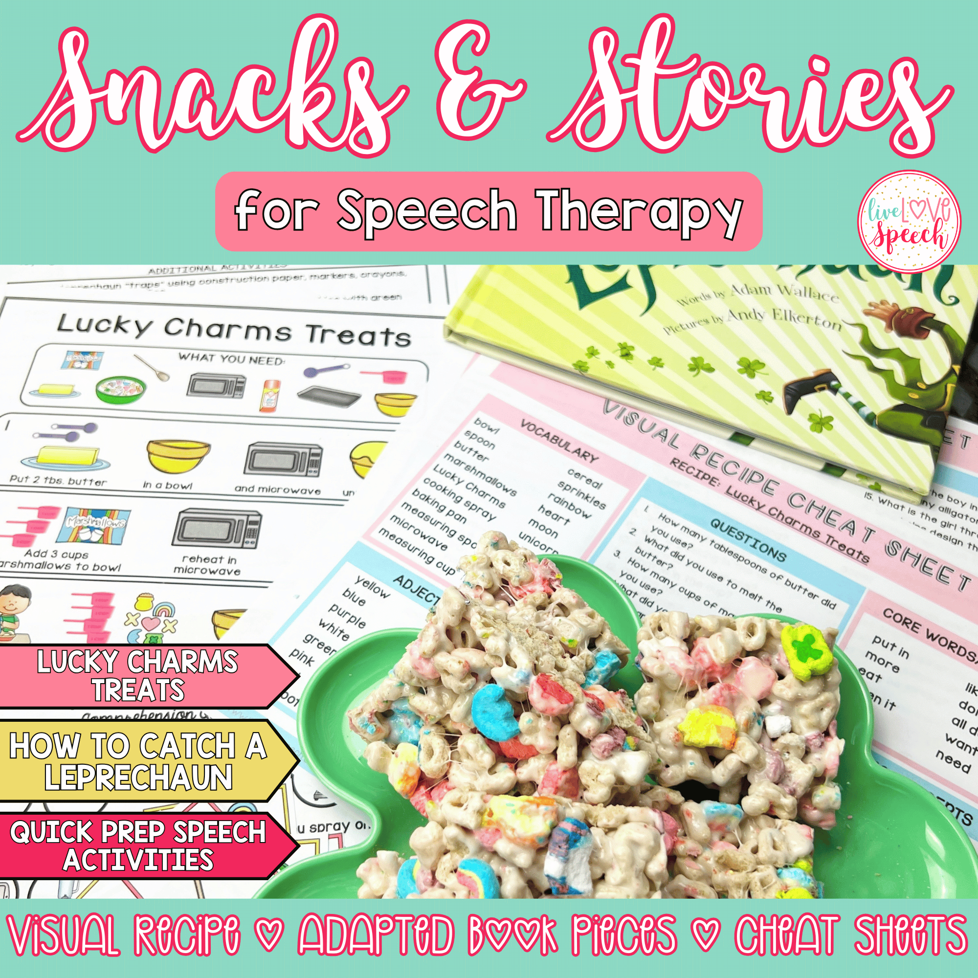 St. Patrick's Day Snacks and Stories for Speech Therapy | Hands-On Act ...