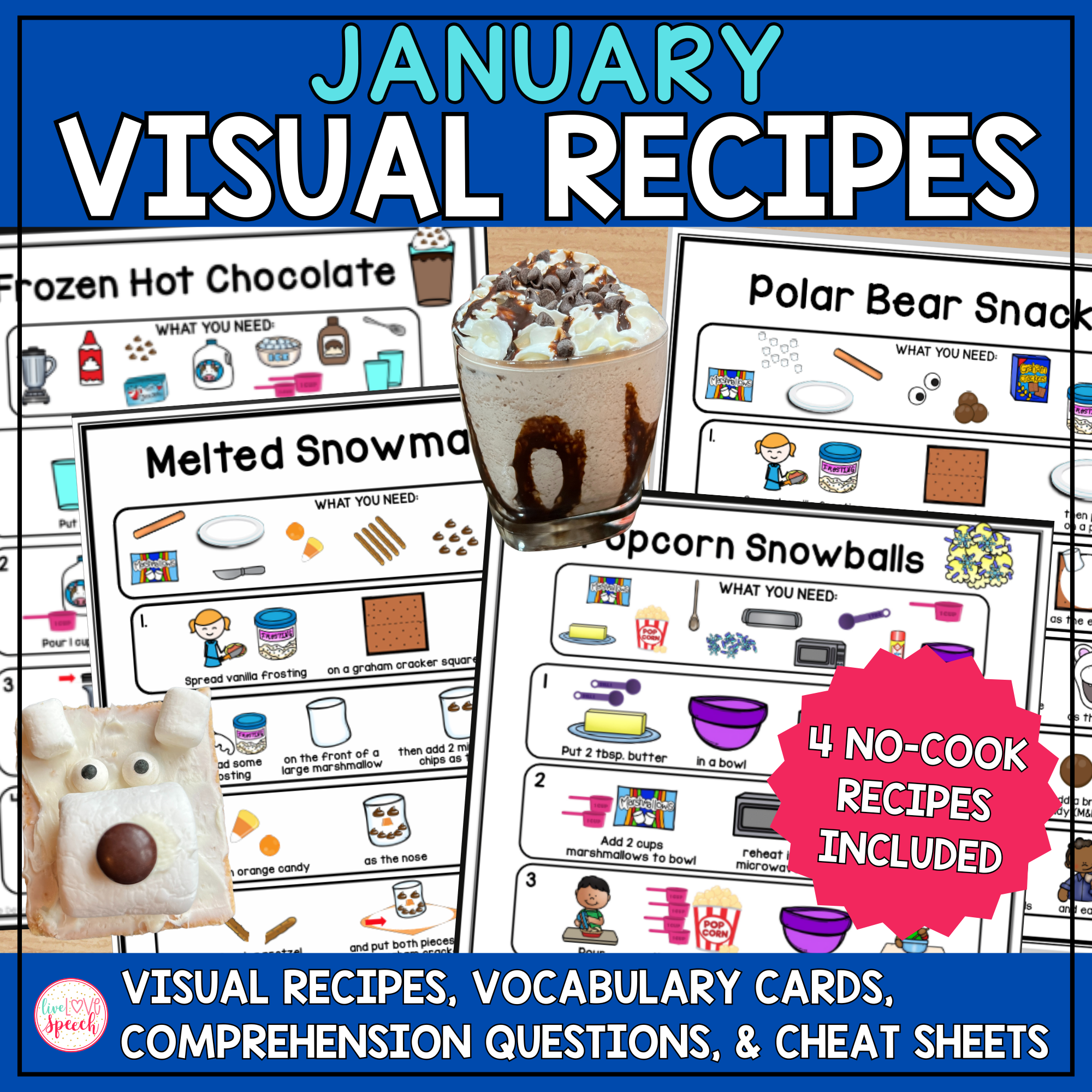January Visual Recipes | Speech Therapy | Cooking with Kids | Life Ski ...