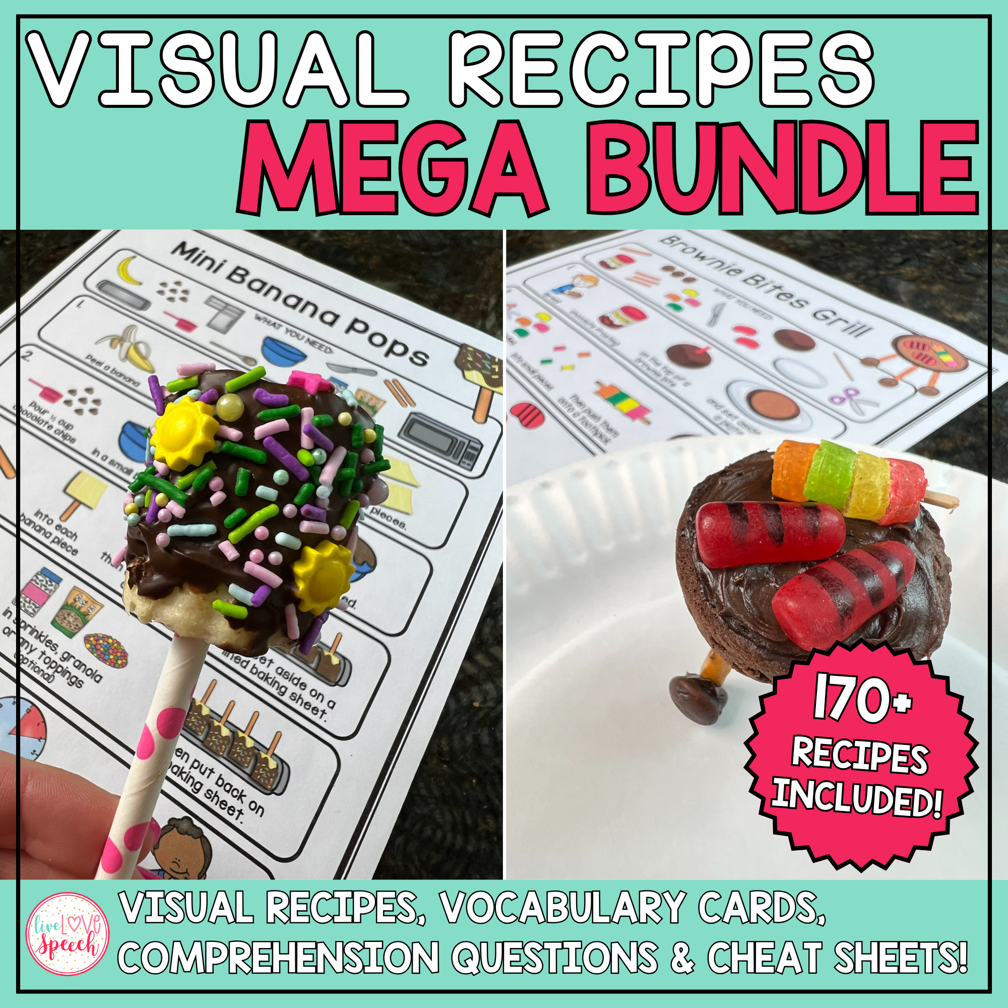 Visual Recipes for Speech Therapy MEGA BUNDLE | Themed, Play-Based, an ...