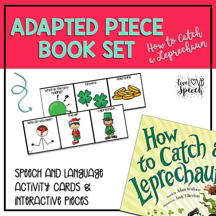 Adapted Book Piece Set for Speech Therapy | How to Catch a Leprechaun ...