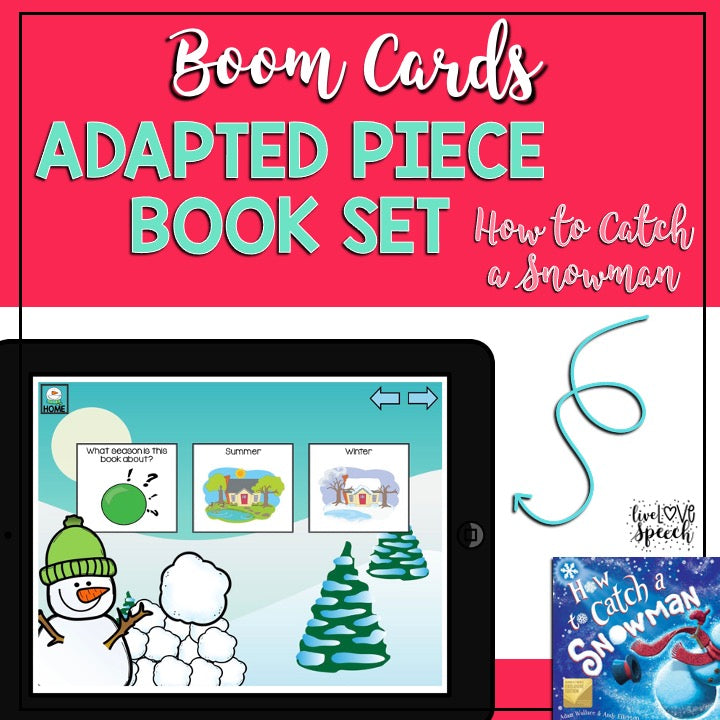 How to Catch a Snowman | BOOM Cards™ | Speech Therapy Activities – Live ...