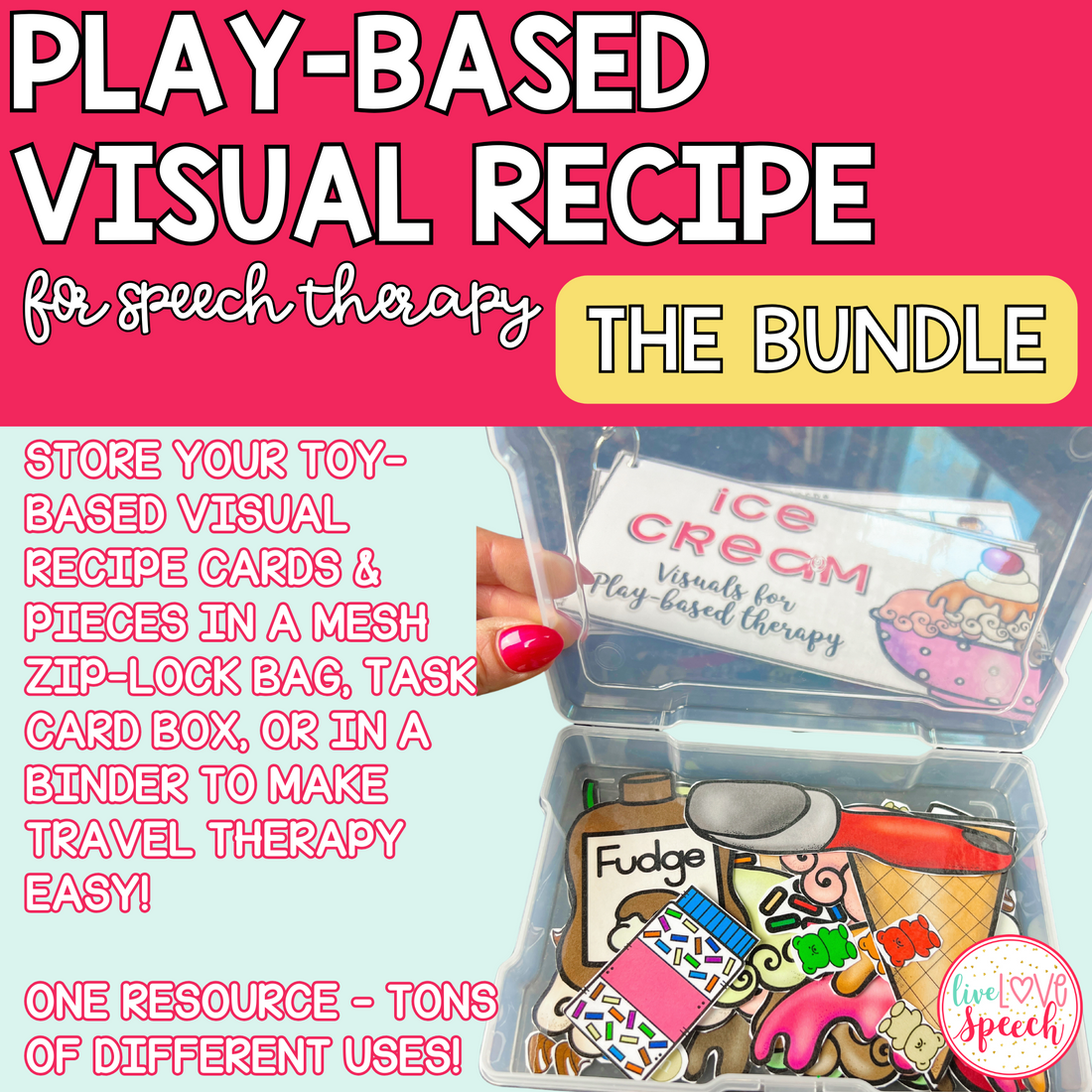 Play-Based Visual Recipe Resource for Speech Therapy BUNDLE – Live Love ...
