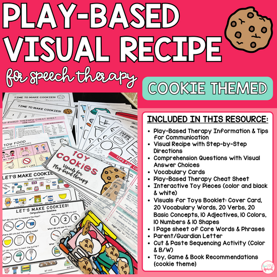 Play-Based Visual Recipe Resource for Speech Therapy | Cookie Themed ...