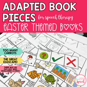 Easter Adapted Book Pieces for Speech Therapy | Special Education ...