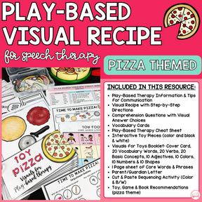 Play-Based Visual Recipe Resource for Speech Therapy | Pizza Themed ...