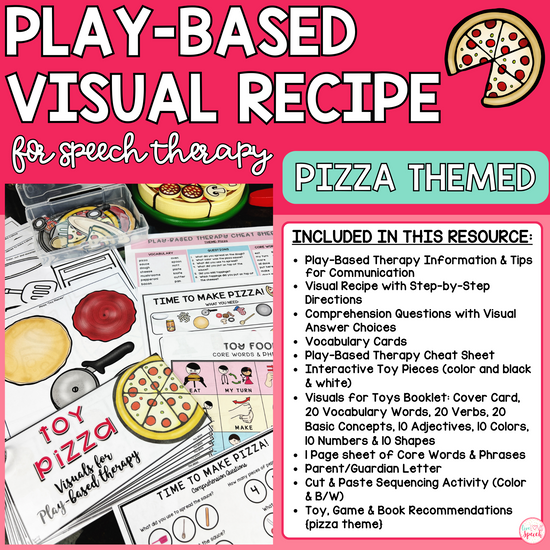 Play-Based Visual Recipe Resource for Speech Therapy | Pizza Themed ...