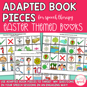 Easter Adapted Book Pieces for Speech Therapy | Special Education ...