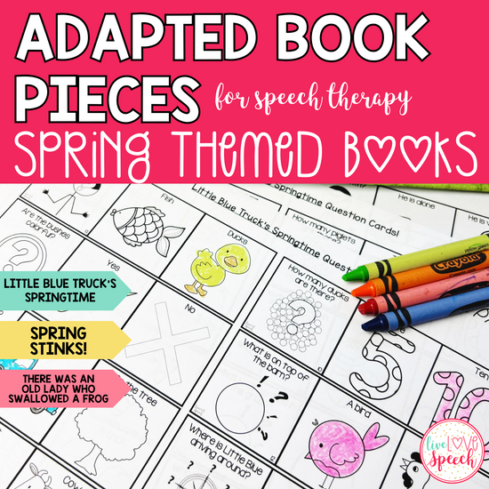 Spring Adapted Book Pieces for Speech Therapy | Special Education ...