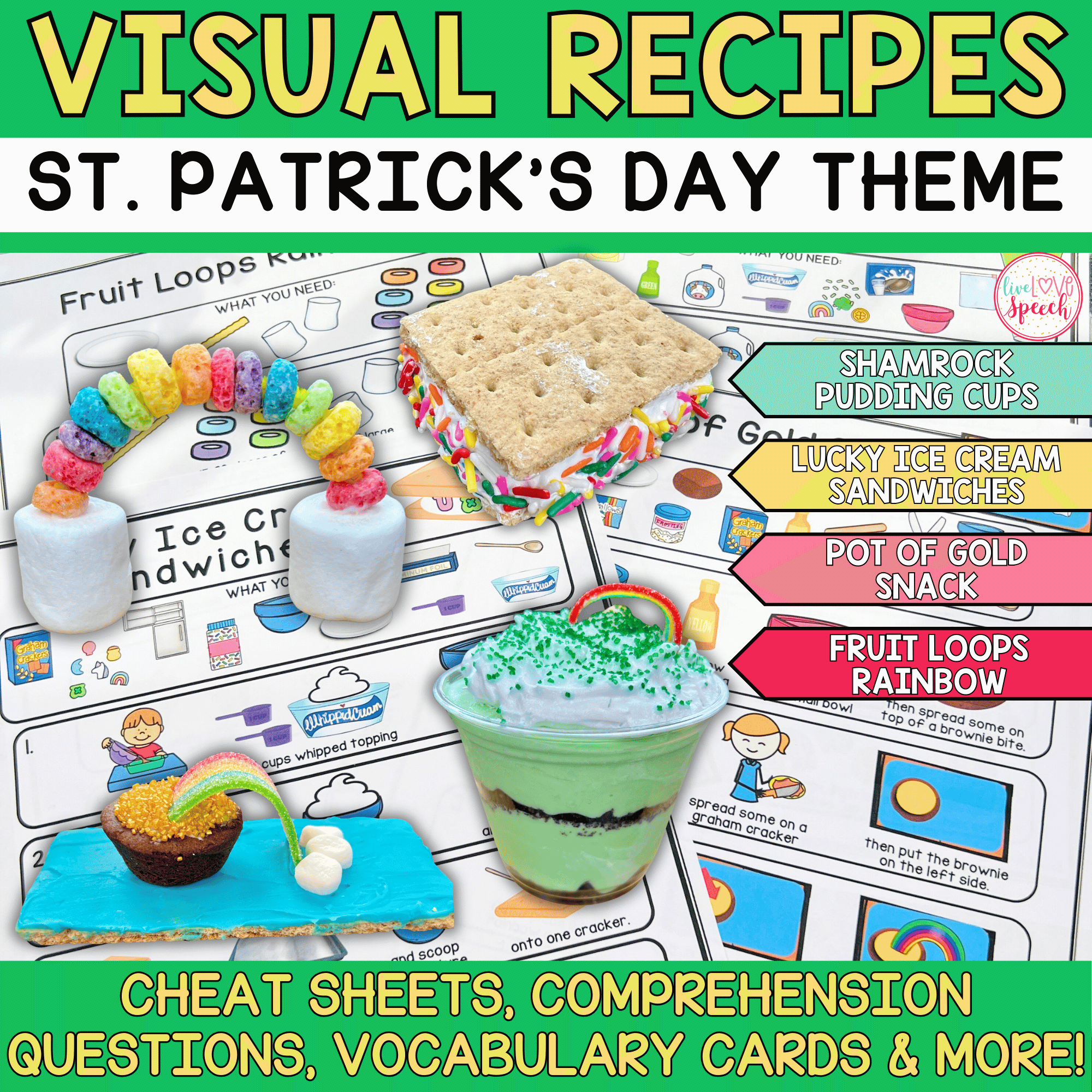 Visual Recipes for Speech Therapy | ST. PATRICK'S DAY THEME | Life Ski ...