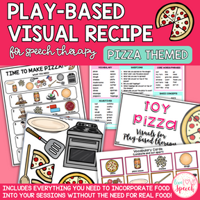Play-Based Visual Recipe Resource for Speech Therapy | Pizza Themed ...