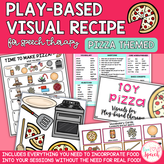Play-Based Visual Recipe Resource for Speech Therapy | Pizza Themed ...