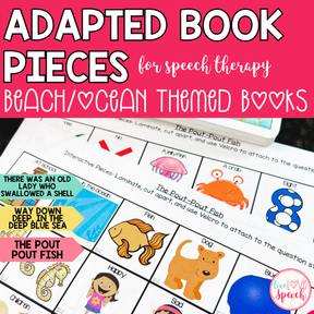 Ocean Beach Adapted Book Pieces for Speech Therapy | Special Education ...