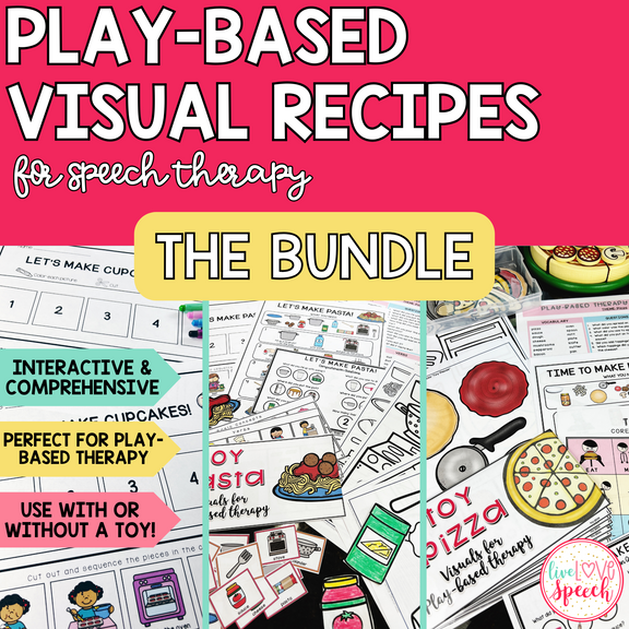 Play-Based Visual Recipe Resource for Speech Therapy BUNDLE – Live Love ...