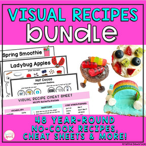 Visual Recipes BUNDLE Year Round | Cooking with Kids | Speech Therapy ...