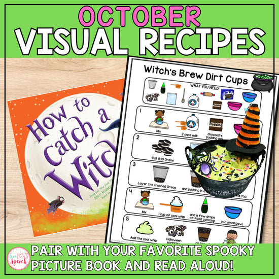 October Visual Recipes | Speech Therapy | Cooking with Kids | Life Ski ...