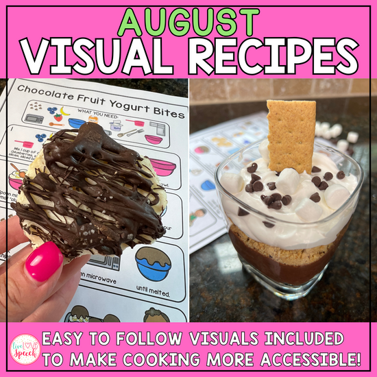 August Visual Recipes | Cooking with Kids | Life Skills | Speech Thera ...