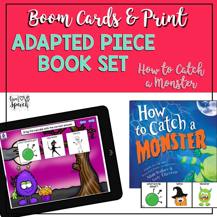 Adapted Book Piece Set | How to Catch a Monster | BOOM Cards™ & Print ...