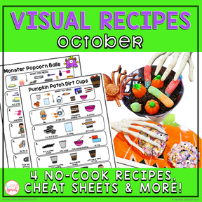 October Visual Recipes | Speech Therapy | Cooking with Kids | Life Ski ...