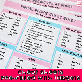 February Visual Recipes | Speech Therapy | Cooking with Kids | Life Sk ...