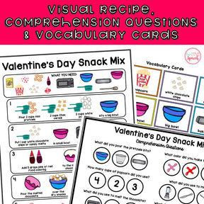 February Visual Recipes | Speech Therapy | Cooking with Kids | Life Sk ...