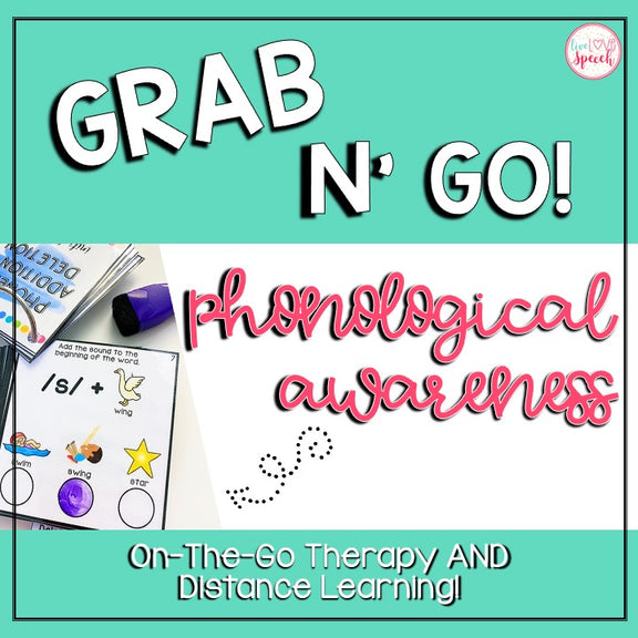 Grab N' Go Phonological Awareness | Speech Therapy – Live Love Speech