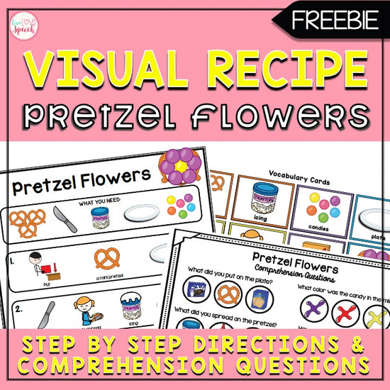 Pretzel Flowers Visual Recipe | Freebie | Cooking Activity – Live Love ...