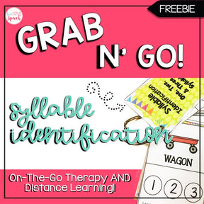 Grab N' Go Syllable Identification | FREEBIE | Phonological Awareness ...