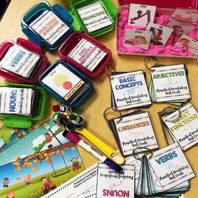 Grab N' Go Preschool Vocabulary | Speech Therapy Resource – Live Love ...