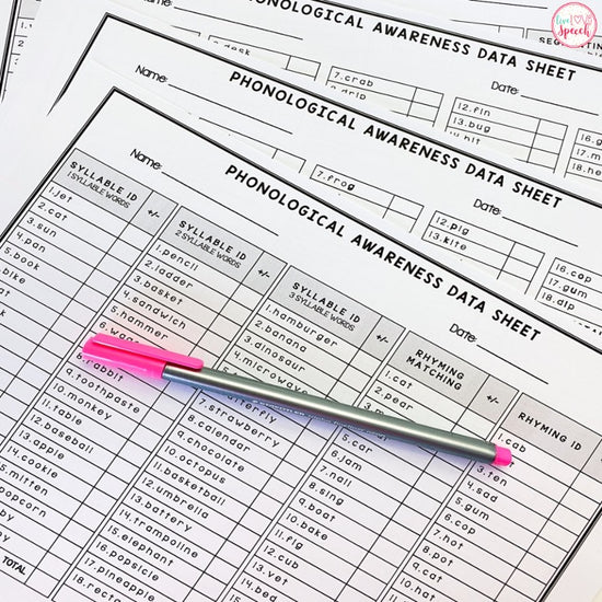 Grab N' Go Phonological Awareness | Speech Therapy – Live Love Speech