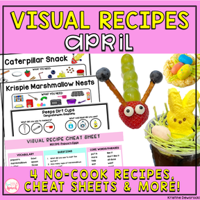 April Visual Recipes | Speech Therapy | Cooking with Kids | Life Skill ...