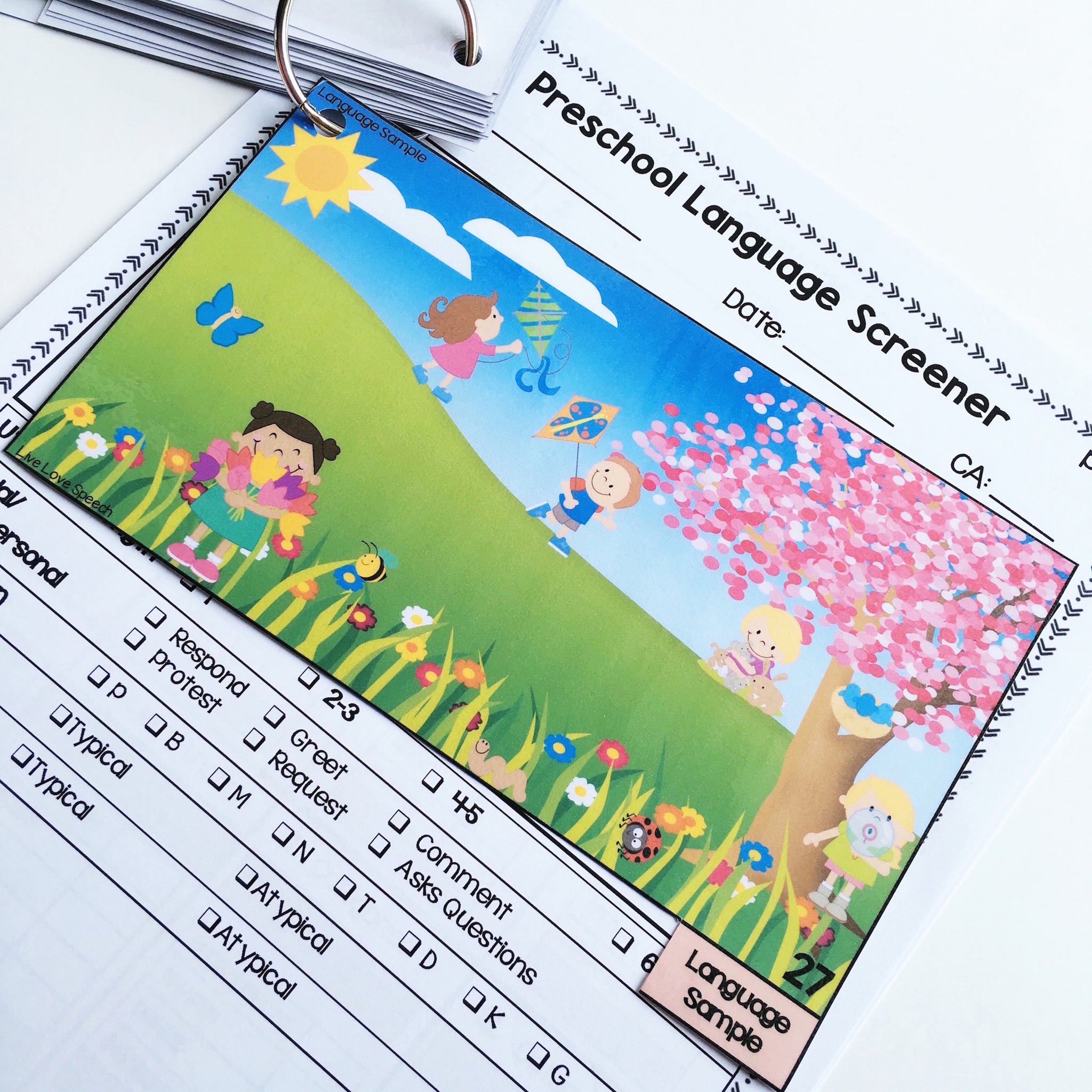 Grab N' Go Preschool Language Screener | Speech Therapy – Live Love Speech